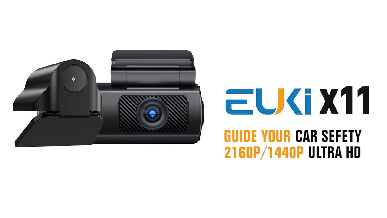X11 VideoCamera auto de bord duala EUKI X11 4K WiFi - YouTube