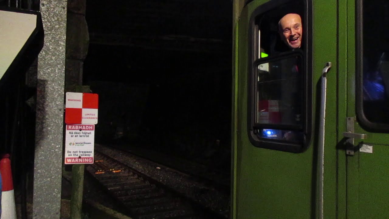 Irish Rail 8100 class dart train departing Sandycove, Co Dublin with ...