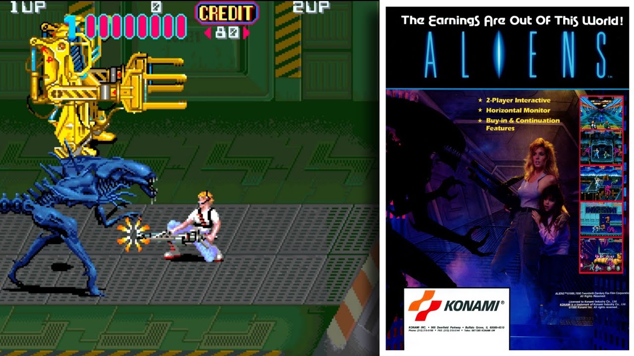 Aliens | Arcade | Longplay - YouTube