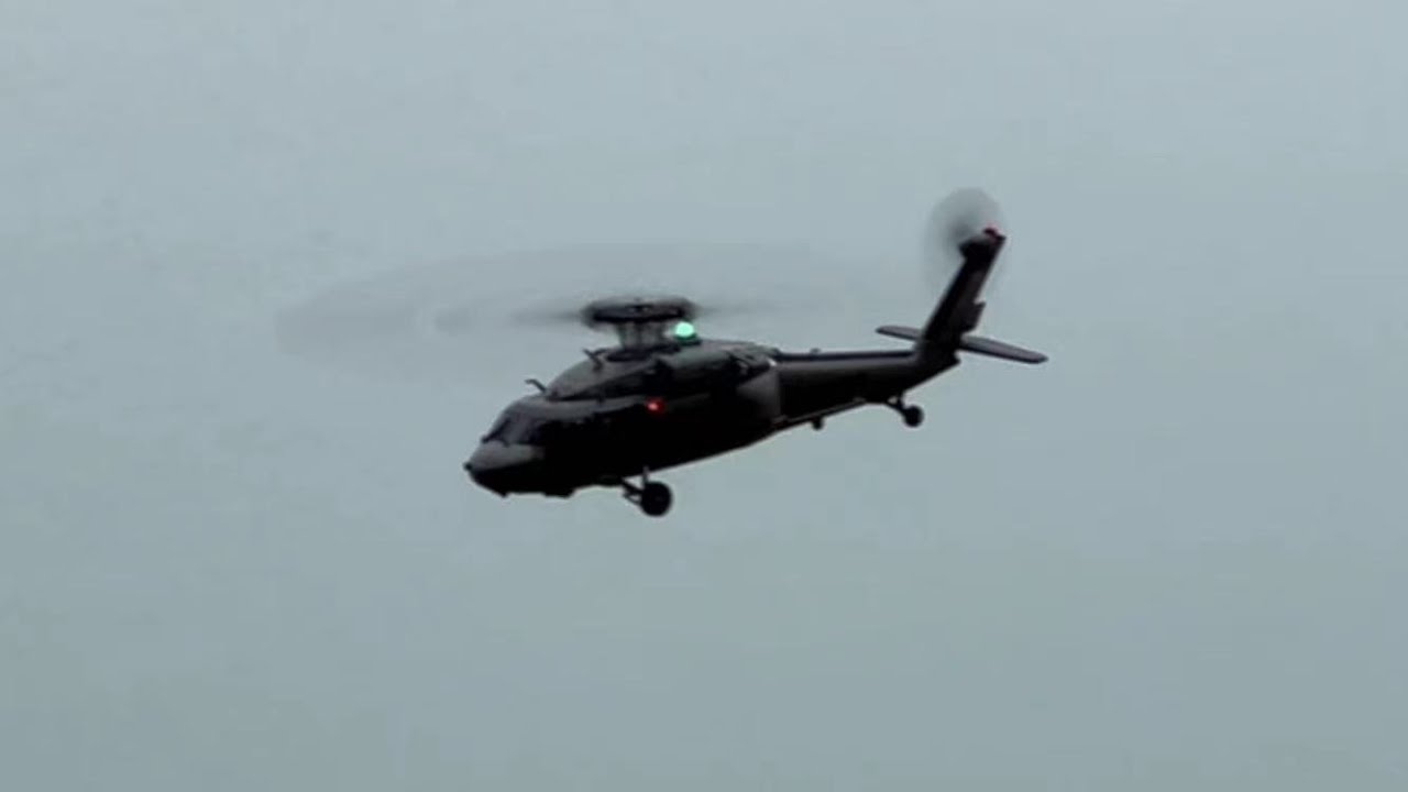 YUXIANG F09 blackhawk helicopter flying outside the window - YouTube
