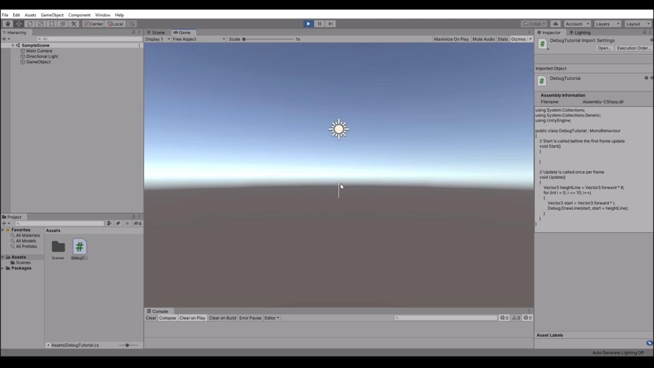 [Unity] Gizmo or Drawline not visible in scene / game. Common issues and fixes. - YouTube