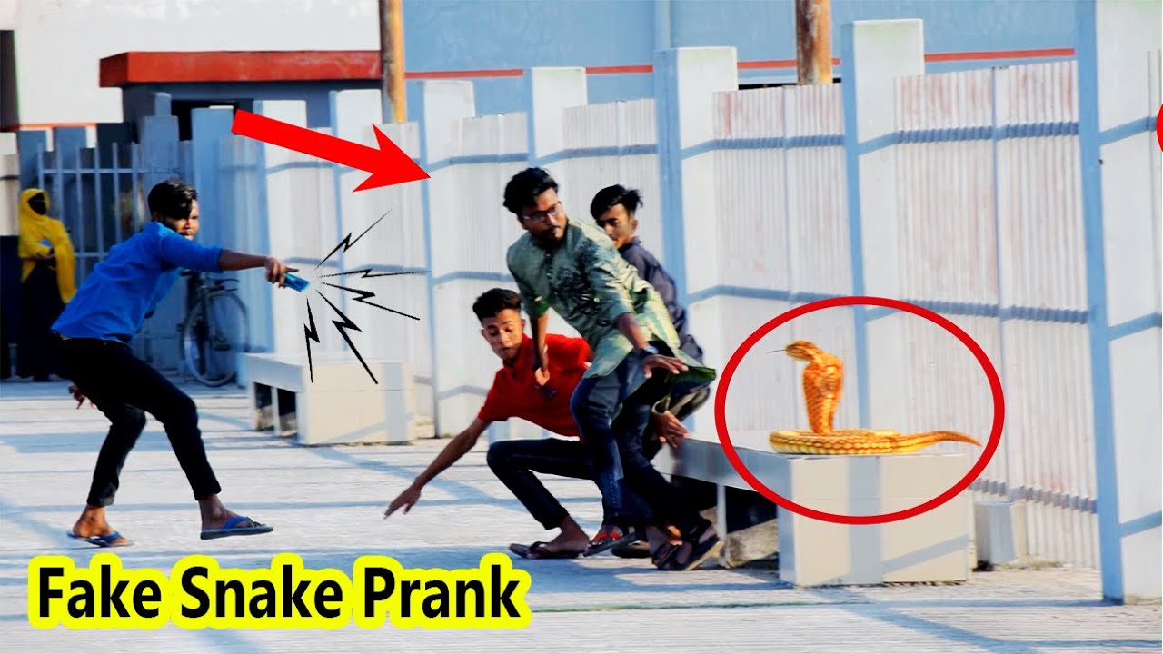 Fake Snake Prank Video 2021🐍Epic Big Snake Prank On Public | New Prank in Bangladesh | Funny ...