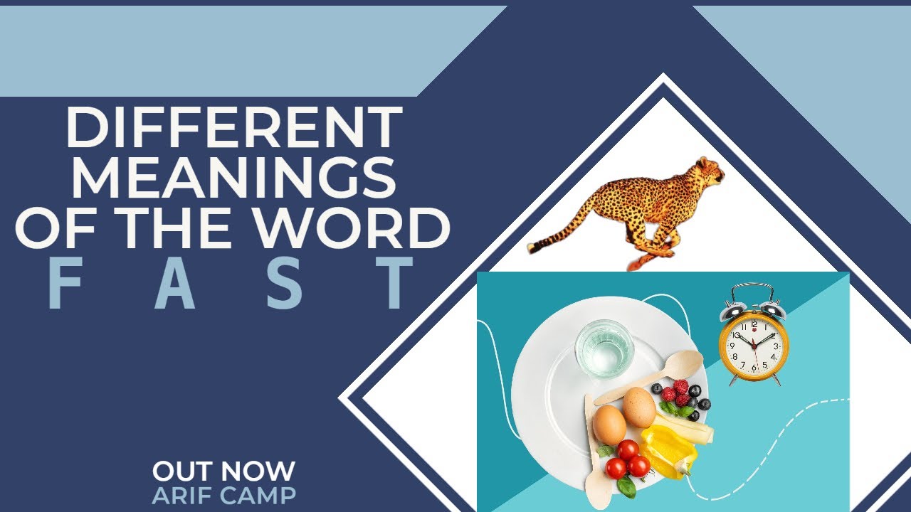 Different meaning of the word 'FAST' | Learn English | English fluency ...