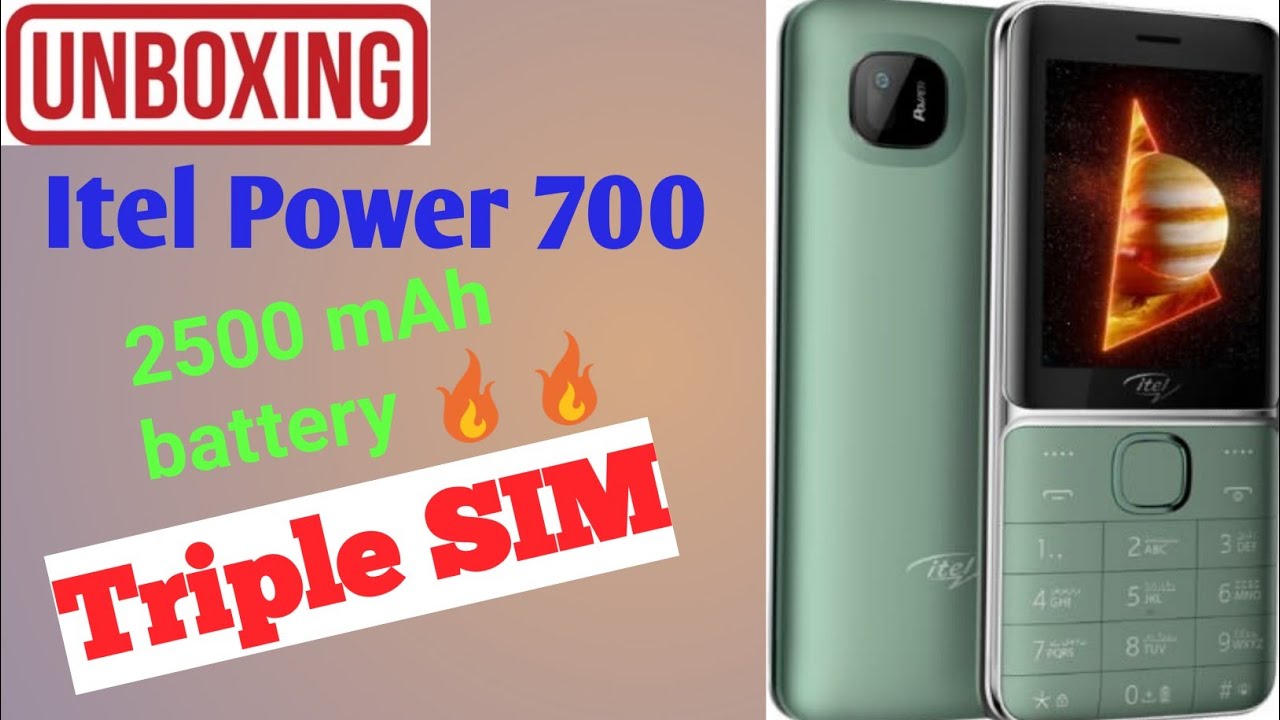 Itel power 700(5626N) full review and unboxing - YouTube