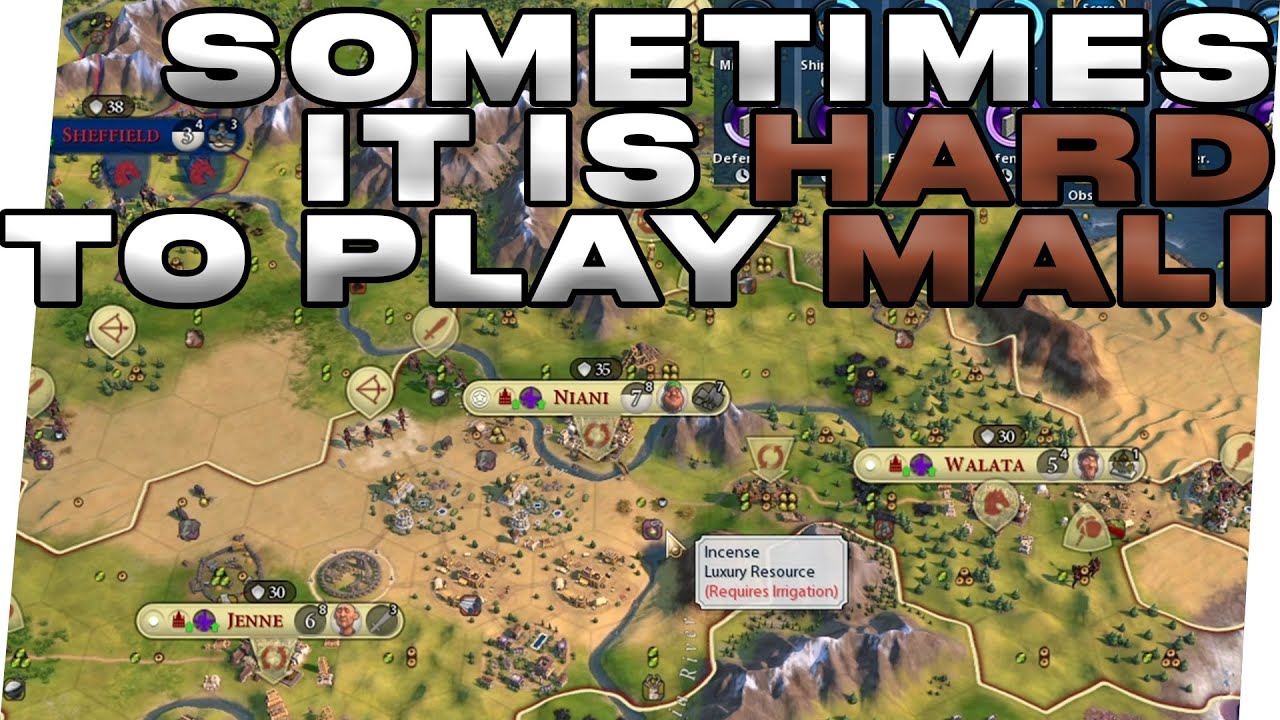 It is Hard to Play Mali | Civilization 6 Premier League | VOD - YouTube