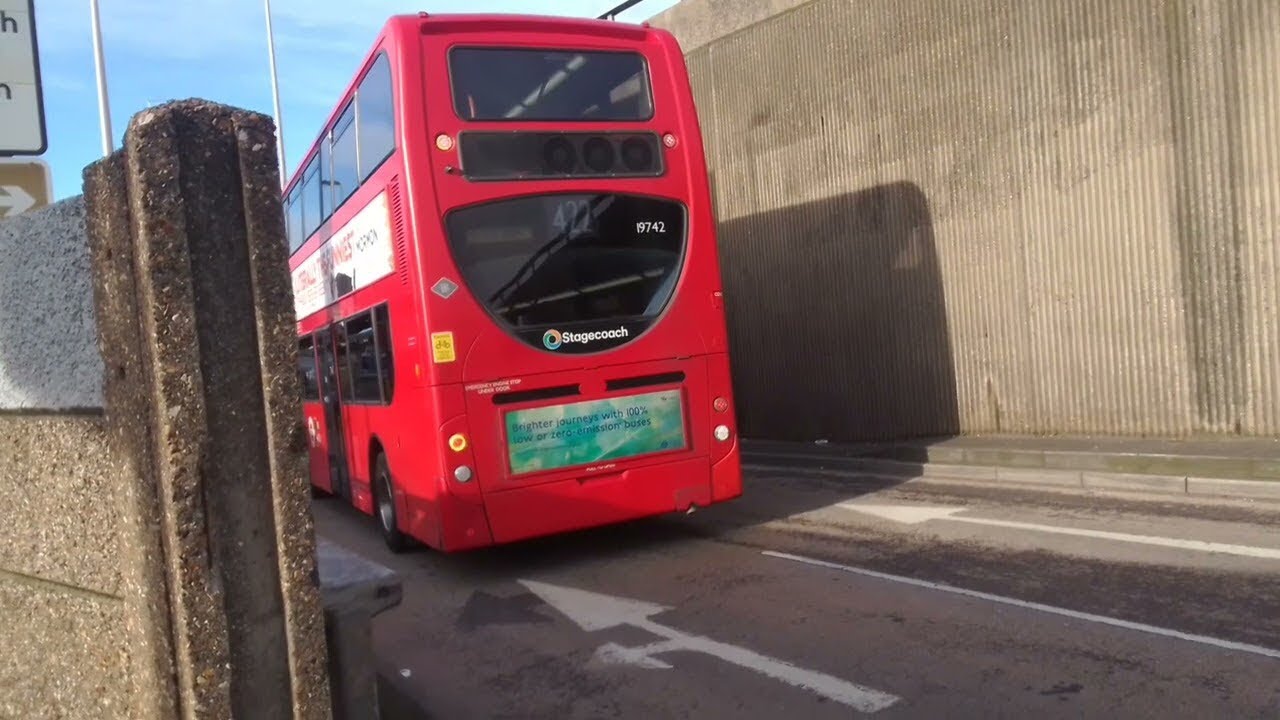 Kickdown!! on 422 bus route (LX11 BBK) LOUD VOITH!!! - YouTube