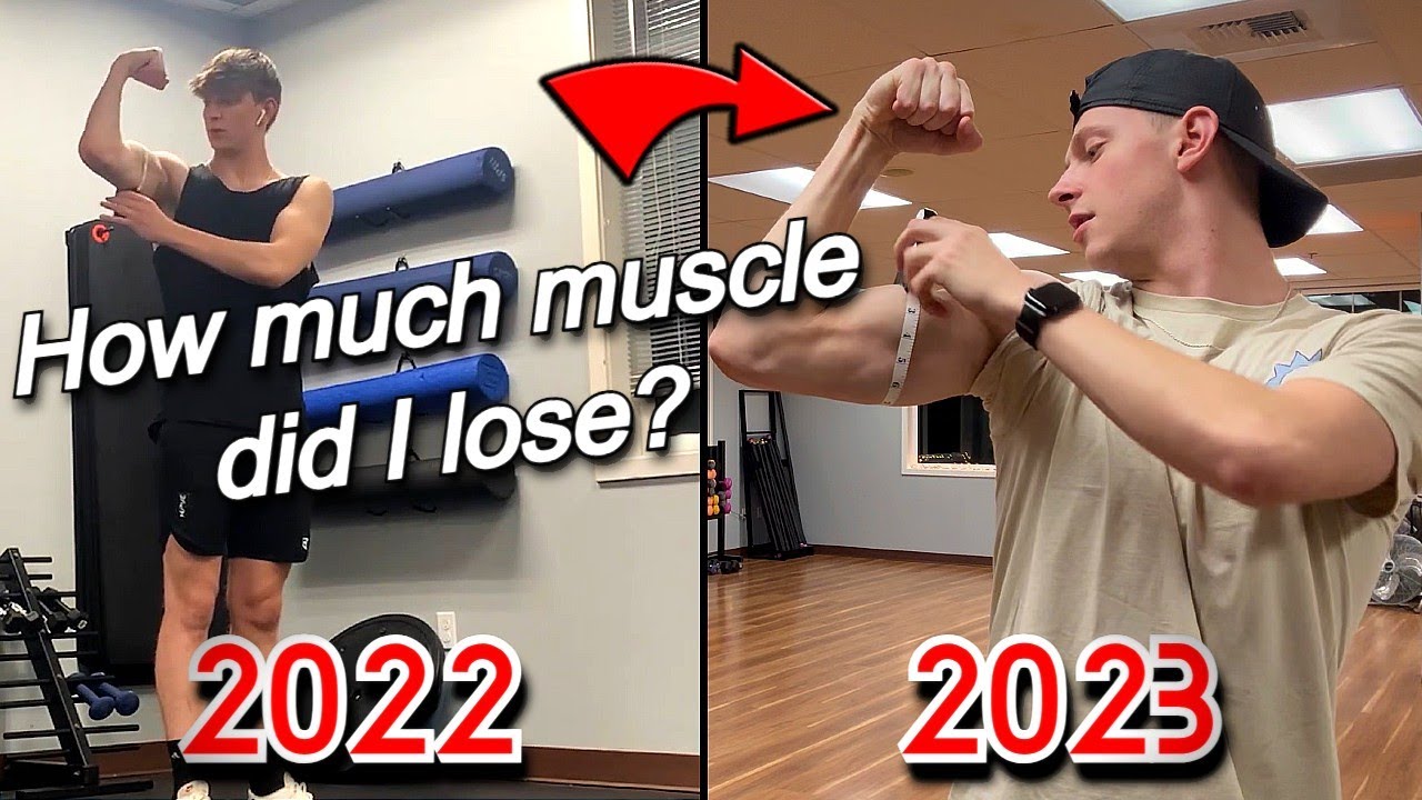 Measuring My Muscles after One Year of NOT Working out - YouTube