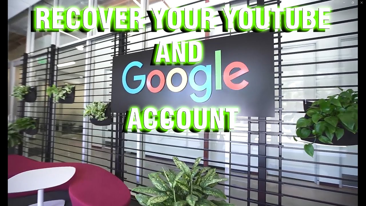 RECOVER YOUR YOUTUBE AND GOOGLE ACCOUNT 2023 - YouTube