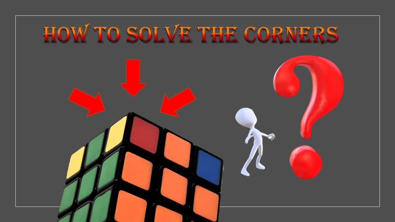 Beginner's walkthrough learning to solve the rubiks cube corners ...