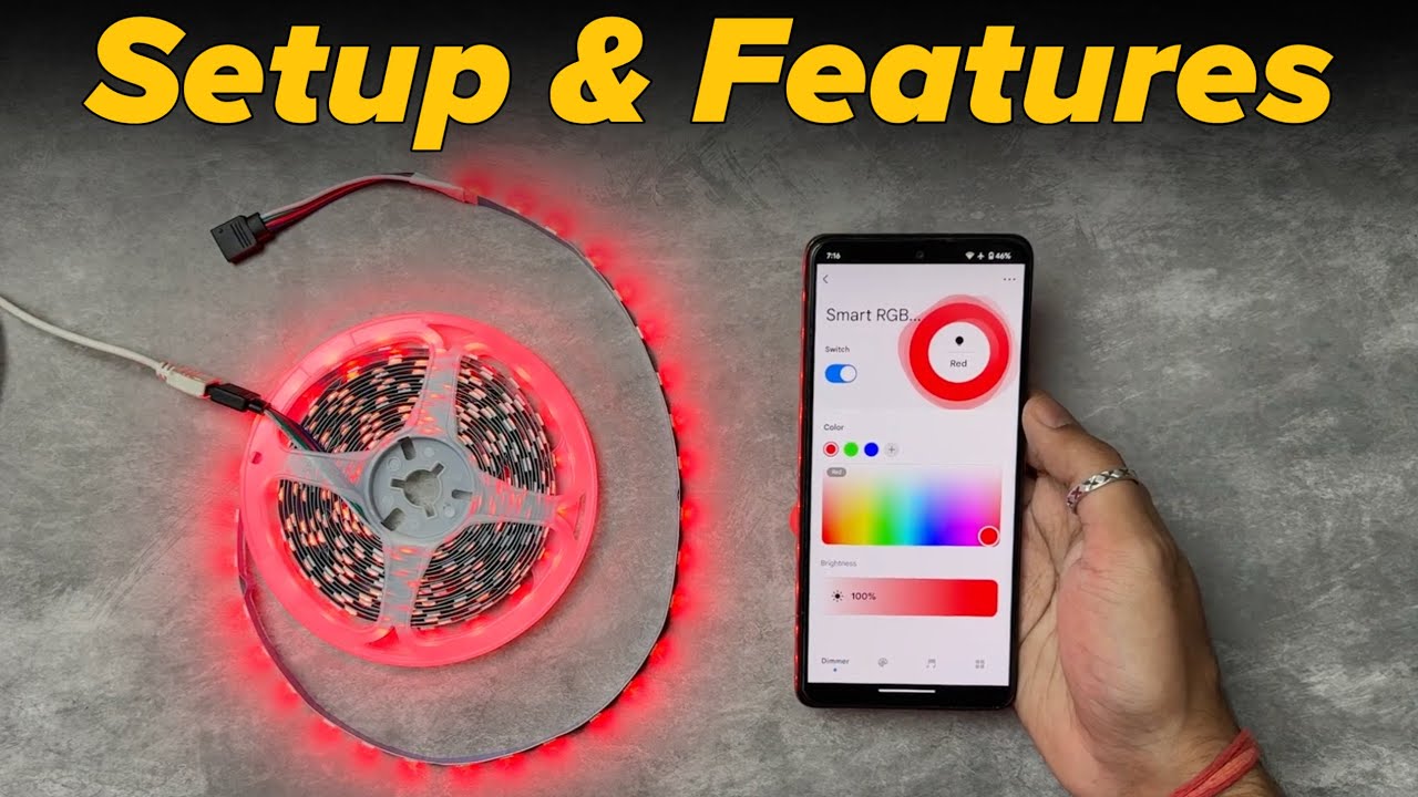 HomeMate Wi-Fi Multicolour Smart LED Strip Kit Unboxing, Setup & Review ...