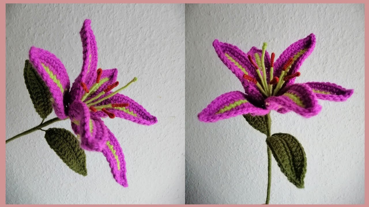 Crochet Lily Different Variety 💕 - YouTube
