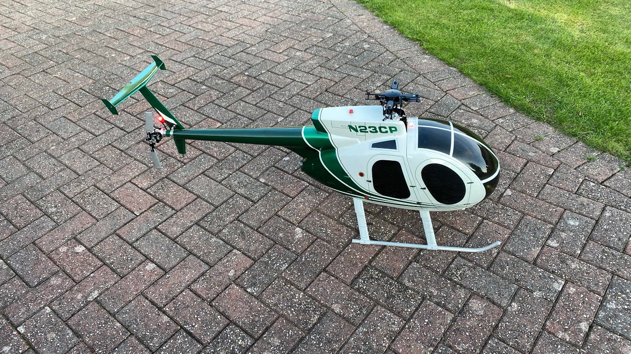 Hughes 500D in Green - YouTube