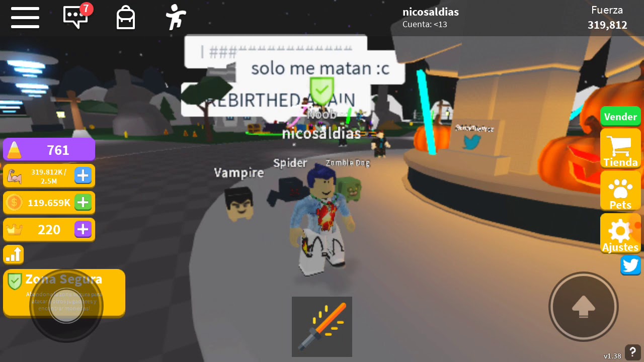 Roblox Sable simulador cuarto video de Nicolás Saldias - YouTube