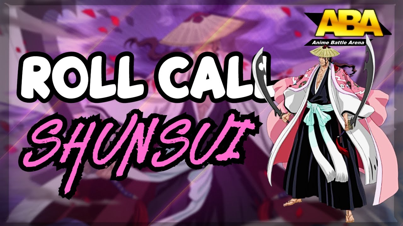SHUNSUI | ABA Roll Call | Anime Battle Arena | ROBLOX - YouTube