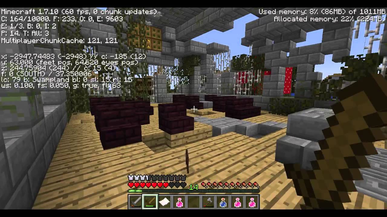 minecraft minez EP1 health pots - YouTube