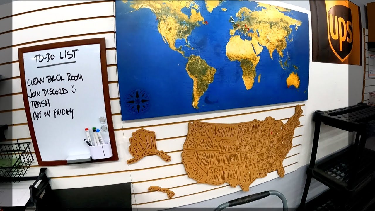 POV Fedex shipping center. Subscriber Map Monday has begun. Packing up ...