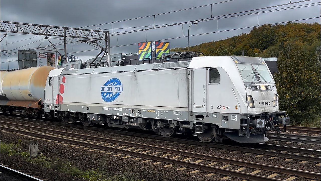 ORION RAIL elektrowóz TRAXX E594-015 wjazd do Gdyni - YouTube