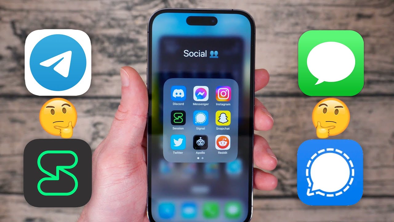 BEST iOS Messaging Apps! // iMessage vs Signal vs Telegram vs Session ...
