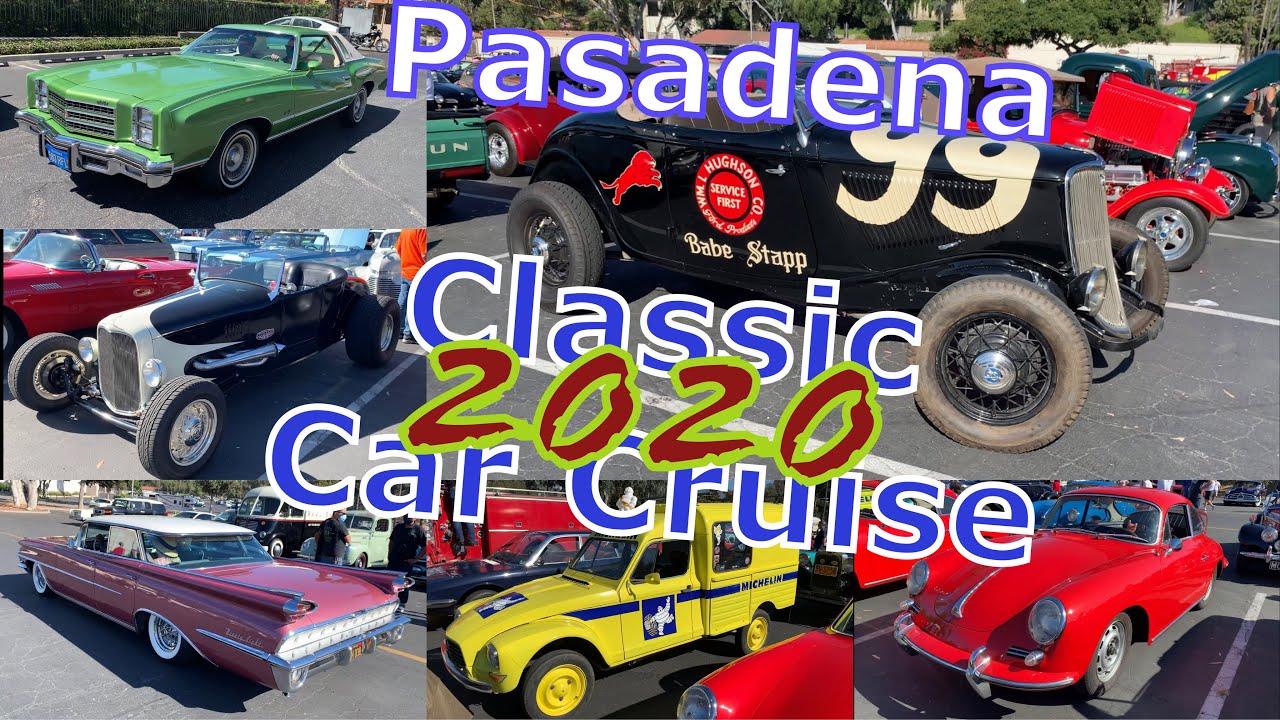 Pasadena Heritage Classic Car Cruise 2020 - YouTube