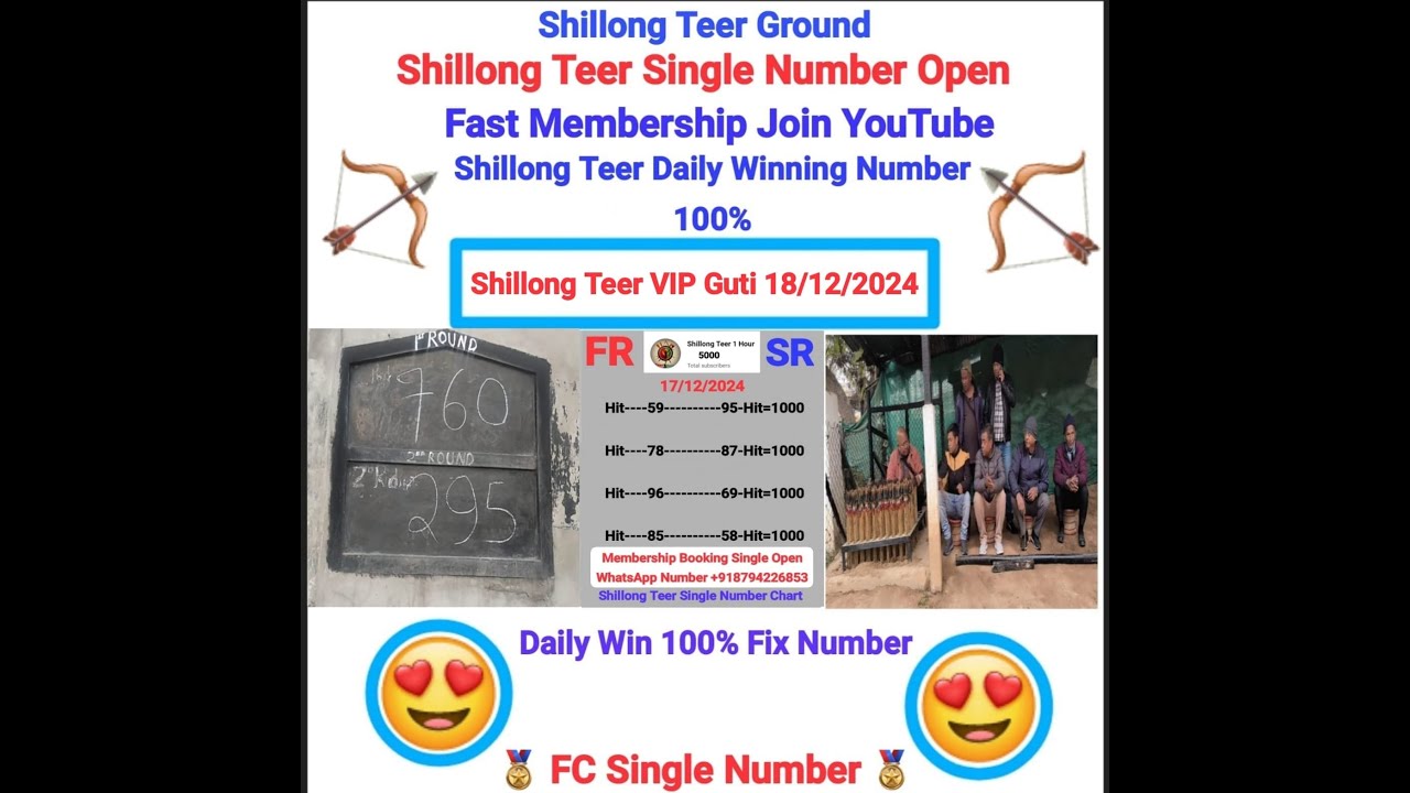 Shillong Teer Live Ground -18/12/2024- Shillong Teer Target Khasi Hills ...