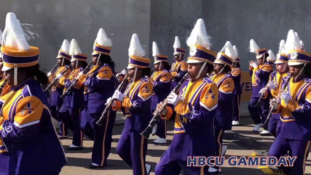 The Sounds of Dyn-O-mite marching in to the SWAC Championship at Alcorn ...