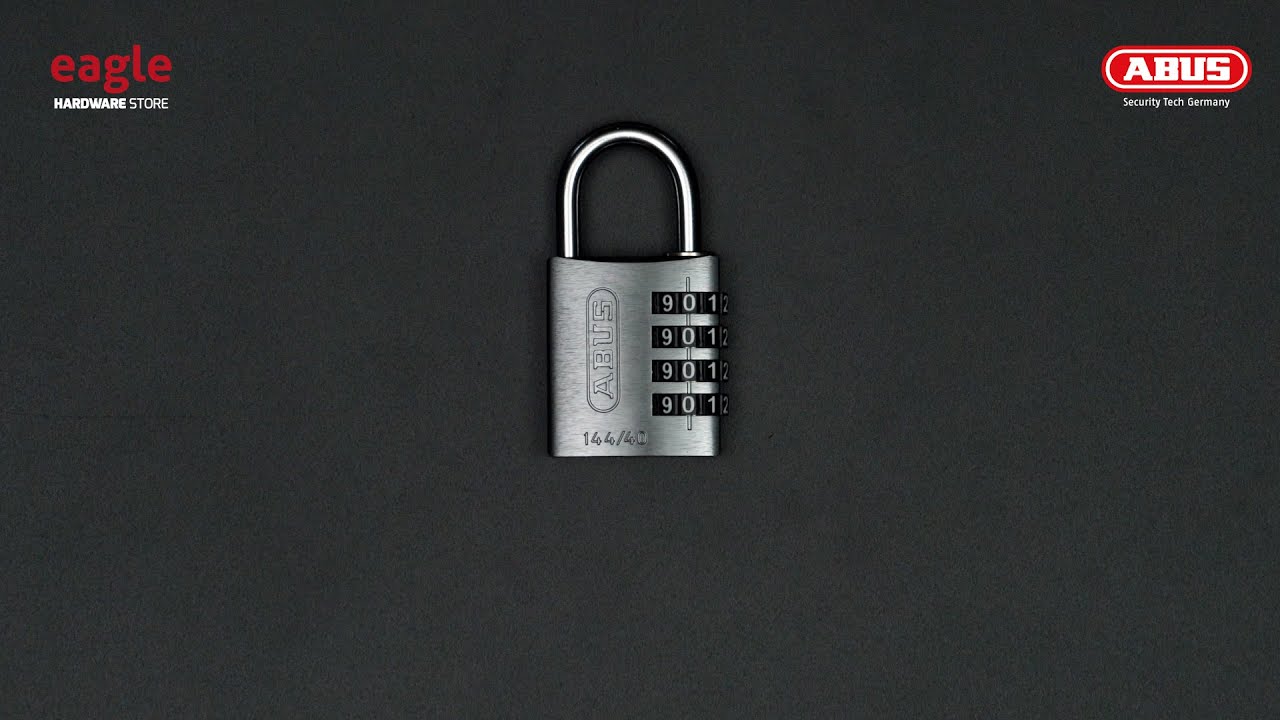 [104] ABUS 144/40 40mm Big Dial Aluminium Combination Padlock with ...