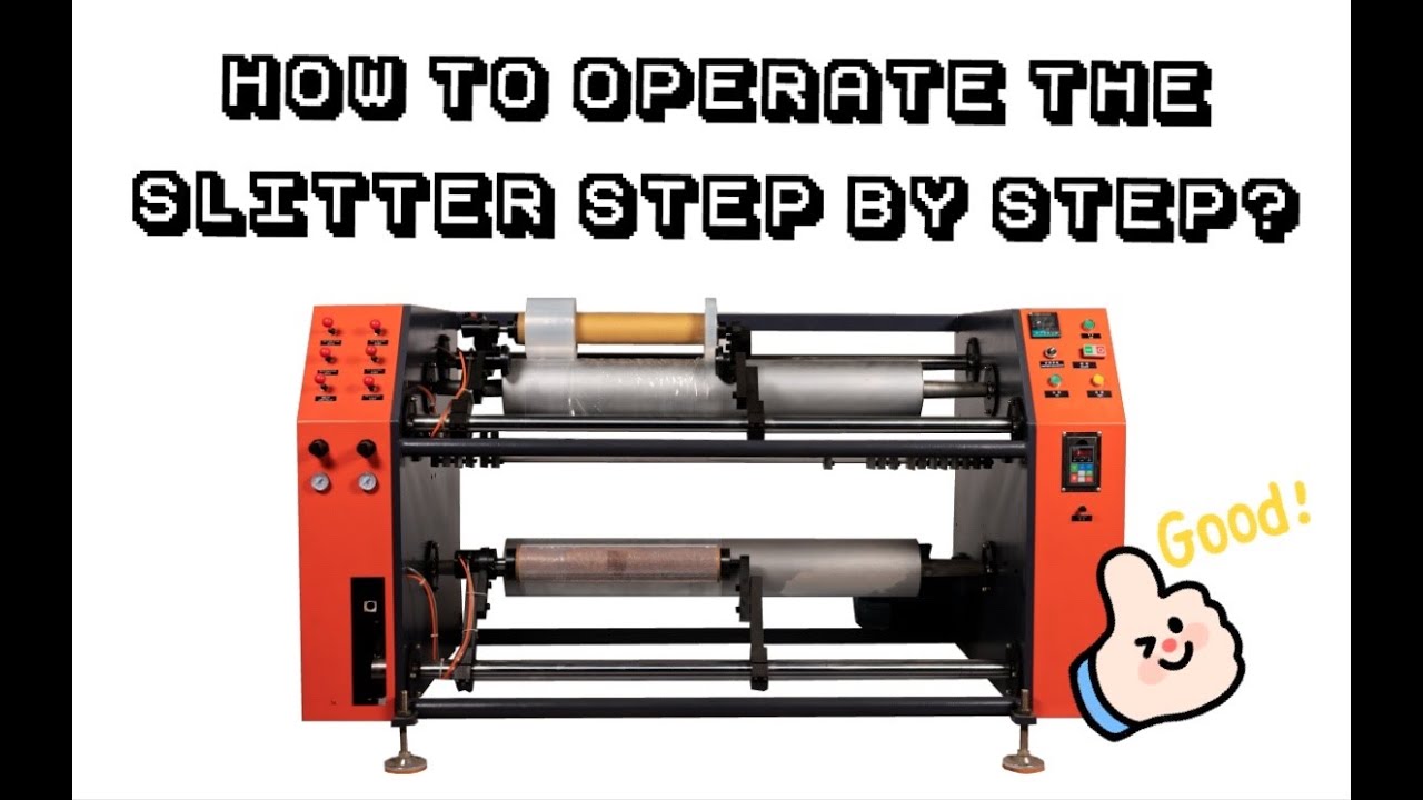 How to operate the slitter step by step? - YouTube