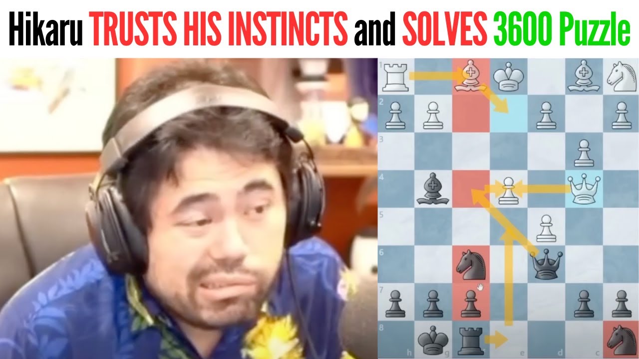 Hikaru TRUSTS HIS INSTINCTS and SOLVES 3600 Puzzle - YouTube