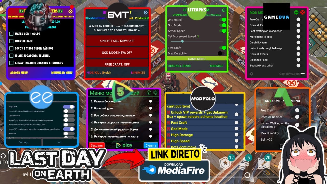 SAIUU!😱 TODOS OS MODS PARA LAST DAY ON EARTH v1.20.5》LAST DAY ON EARTH ...