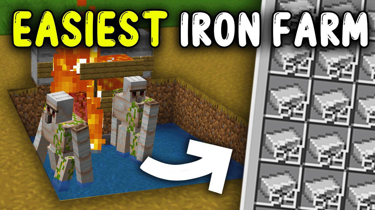 EASIEST Iron Farm In 1.21 Minecraft! - YouTube