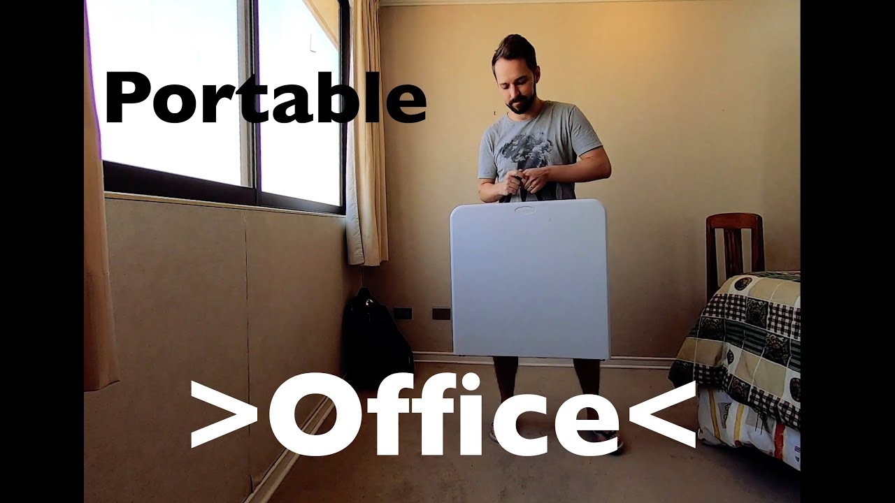 Home office: Best Portable Office Set Up (Including Desk - low cost ...