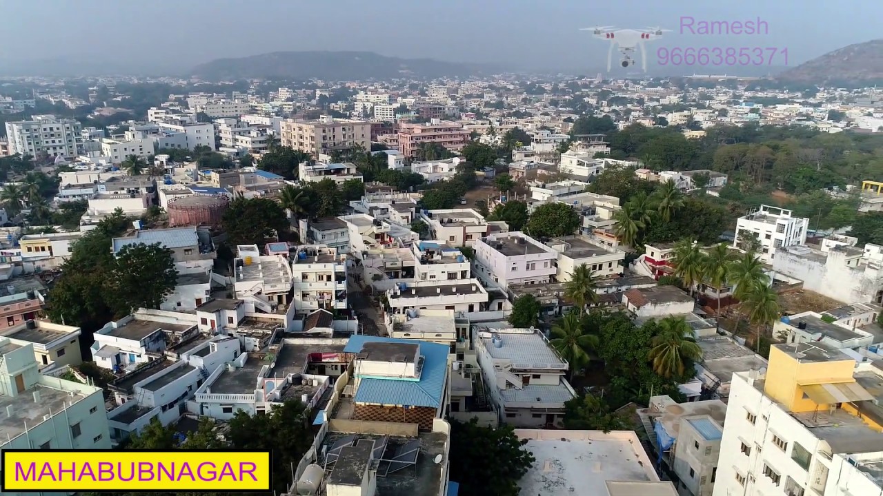 Mahabub nagar aerial view - YouTube