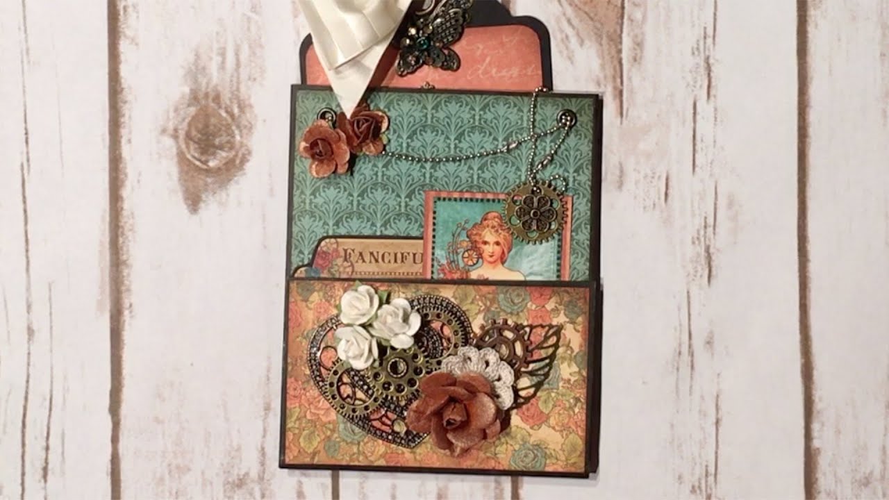 Graphic 45 Steampunk Debutante Altered Paper Bag A ButterBee Scraps DT ...