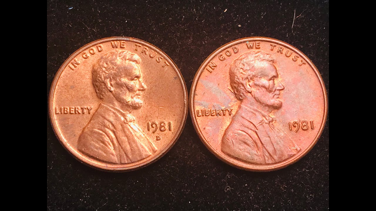 13 Billion US 1981 Lincoln Penny Coins Minted - Last 95% Copper - Rare ...