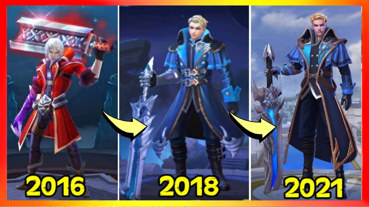 Comparing 21 Hero Portraits 2016 - 2021 Evolution of Mobile Legends ...