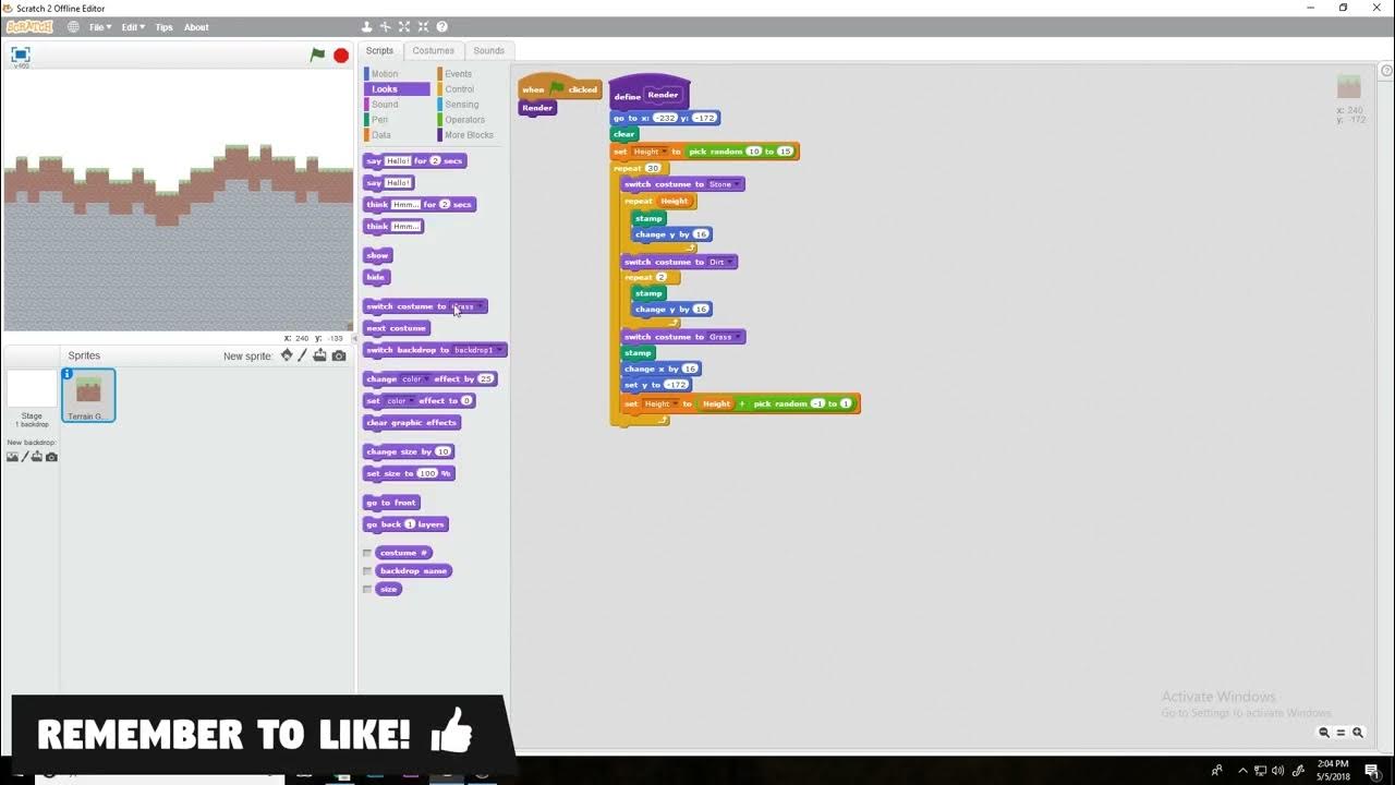 Scratch Tutorial How to make a TERRAIN Generator! (FUNUT Reupload ...