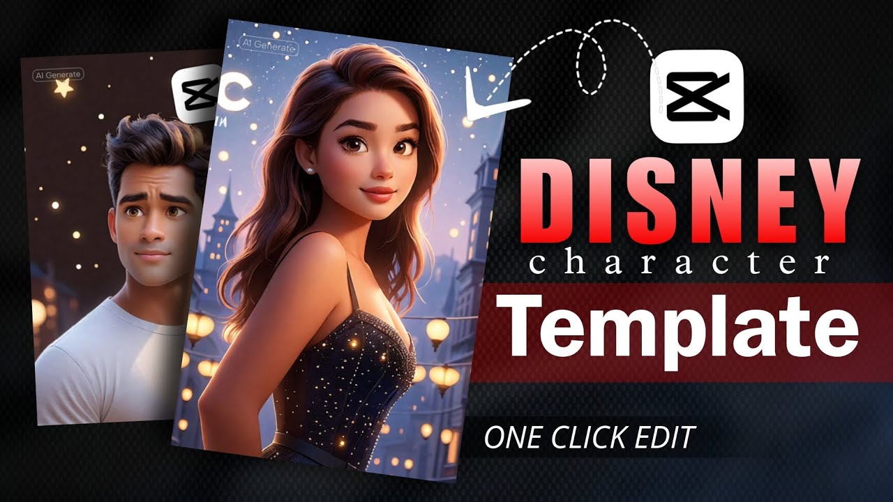 Turn yourself in 3d Disney Characters 🤯😍 || viral capcut template ...