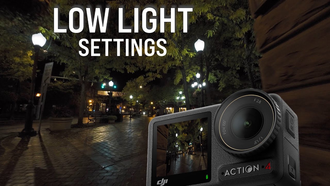 DJI Osmo Action 4 LOW LIGHT Filming | Settings for BEST Results - YouTube