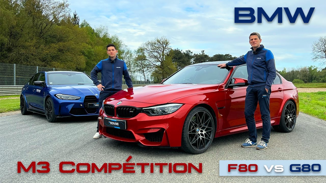 ESSAI COMPARATIF BMW M3 F80 VS G80 | YANN ET TOM LE JOSSEC - YouTube
