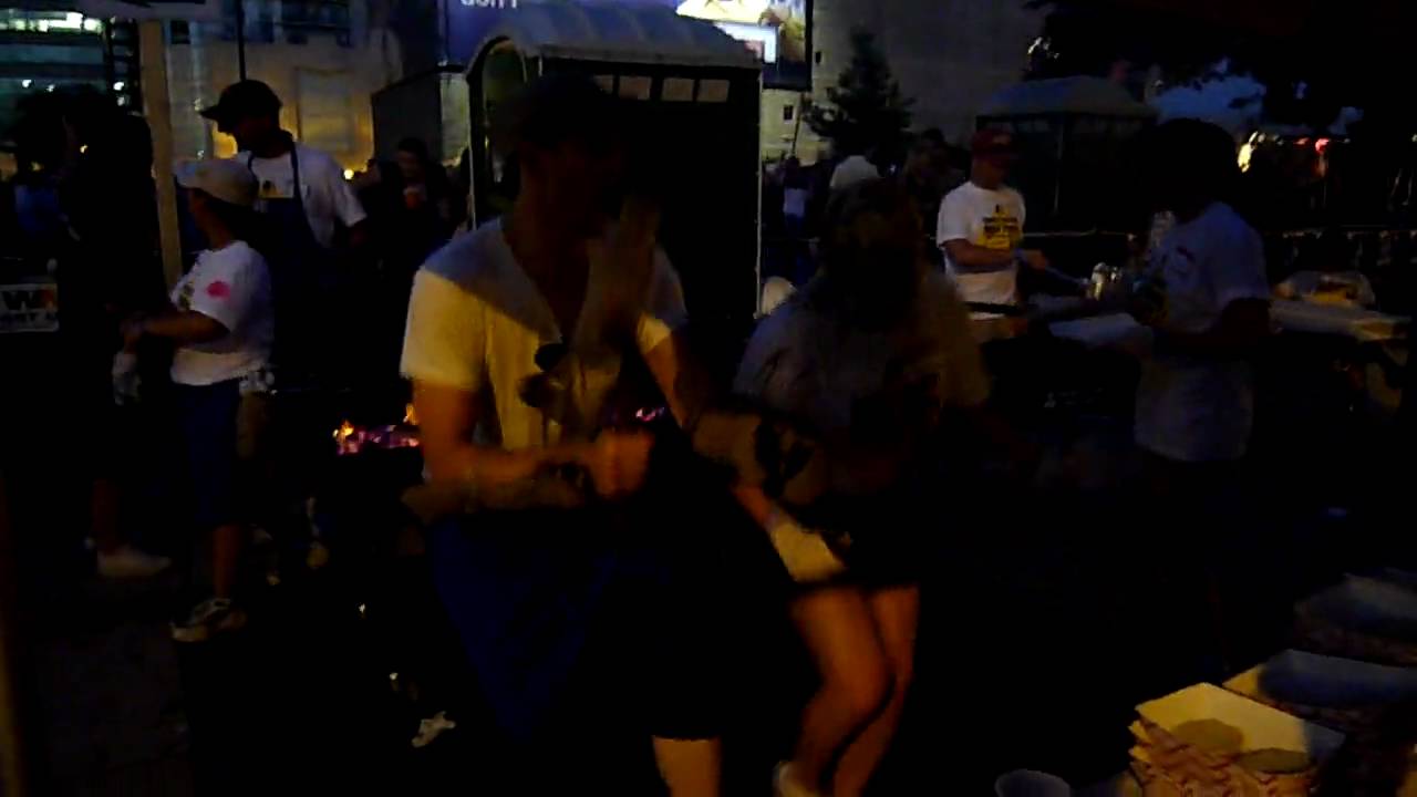 Dancing at the grill, World's Largest Block Party 2010 - YouTube