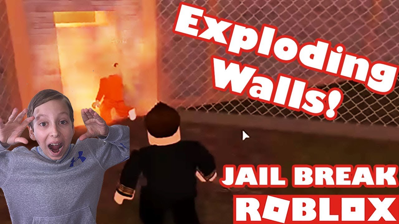 ROBLOX JAIL BREAK - EXPLODING WALLS PLAYING WITH FANS - ROBLOX GAMEPLAY ...