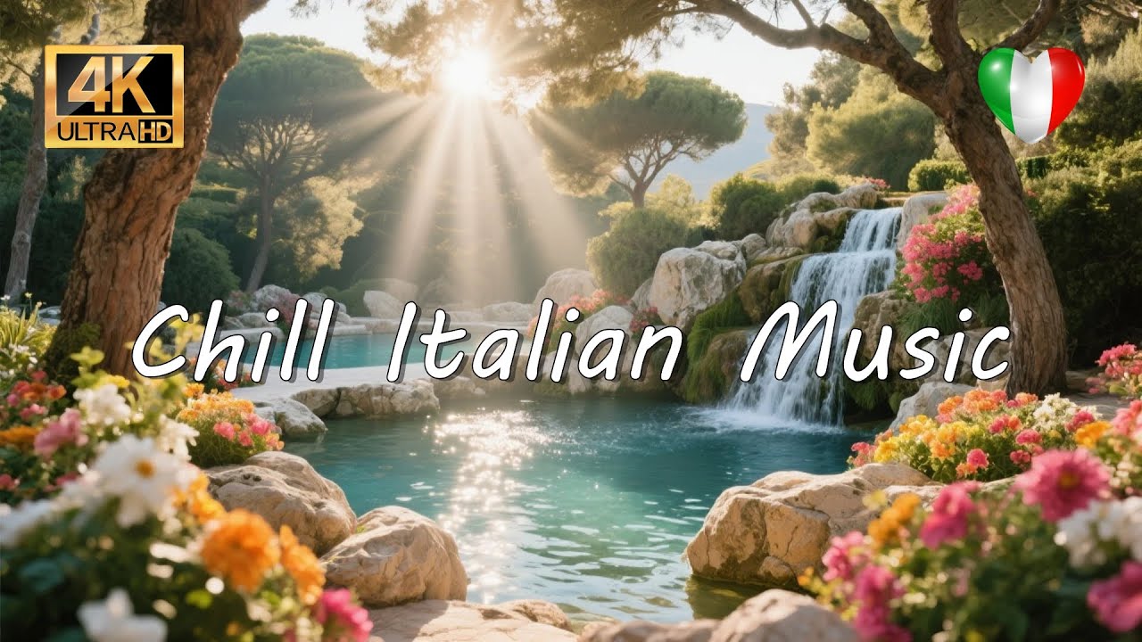 🇮🇹 Italian Vibes & Mediterranean Lounge 🎶 2H Luxury Villa Relaxation 4K ...