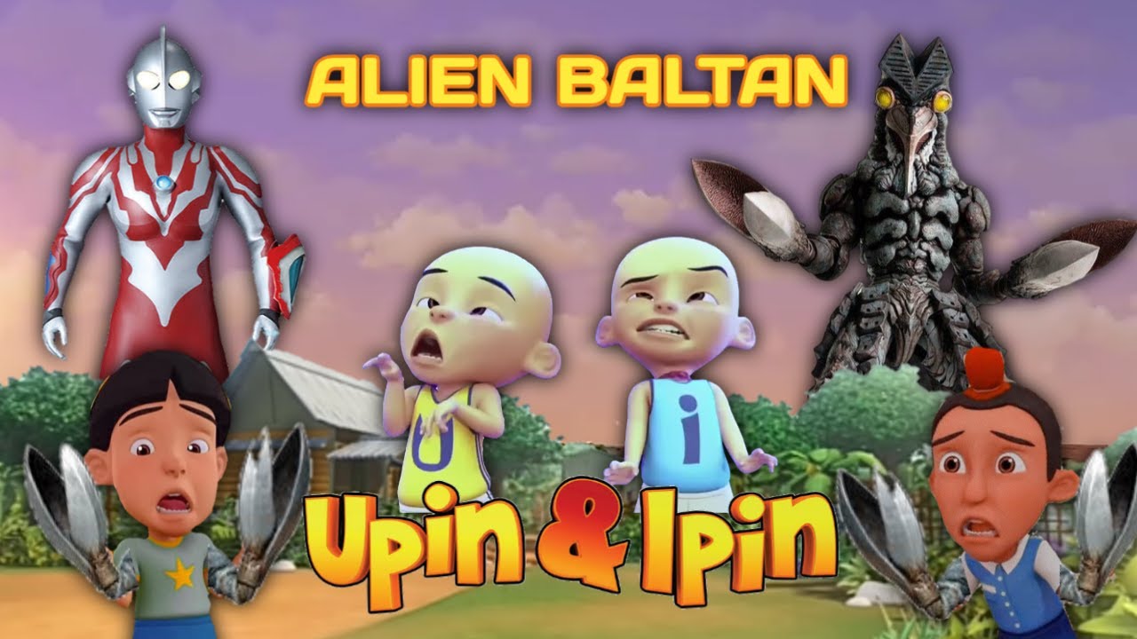 Ultraman Upin ipin Melawan Monster Kaiju Alien Baltan - YouTube