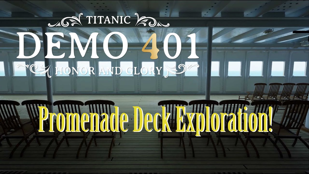 1st Class Promenade Deck Exploration! - Titanic: Honor & Glory - Demo ...