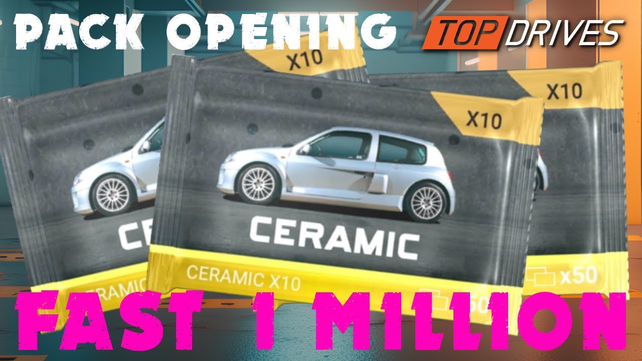 Top Drives 30x Ceramic Pack Opening - Fast 1 Million - YouTube