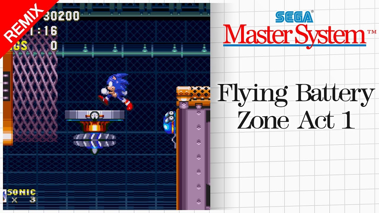 Sonic & Knuckles - Flying Battery Zone Act 1 (Sega Master System Remix ...