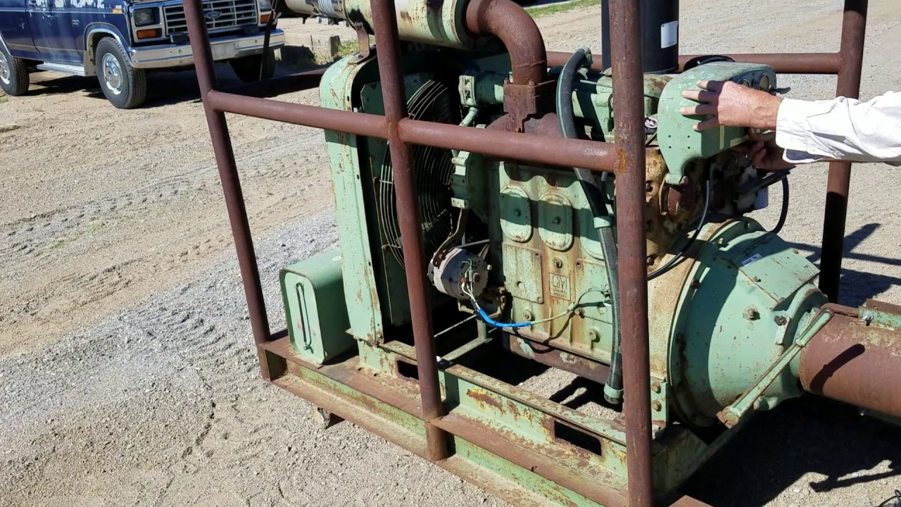 Detroit engine with water pump - YouTube