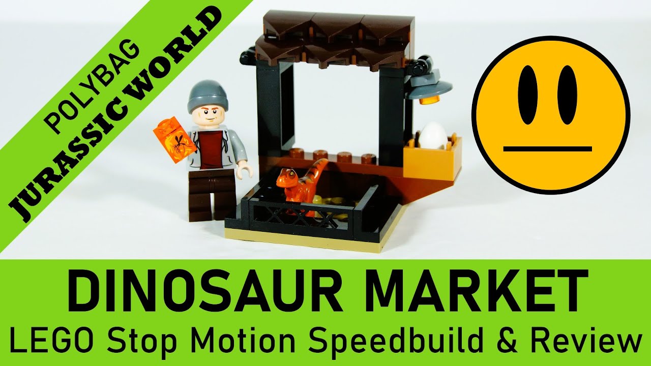 Jurassic World Dominion Dinosaur Market LEGO Set 30390 Stop Motion ...