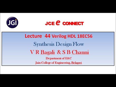 Lecture44 Synthesis Design Flow - YouTube