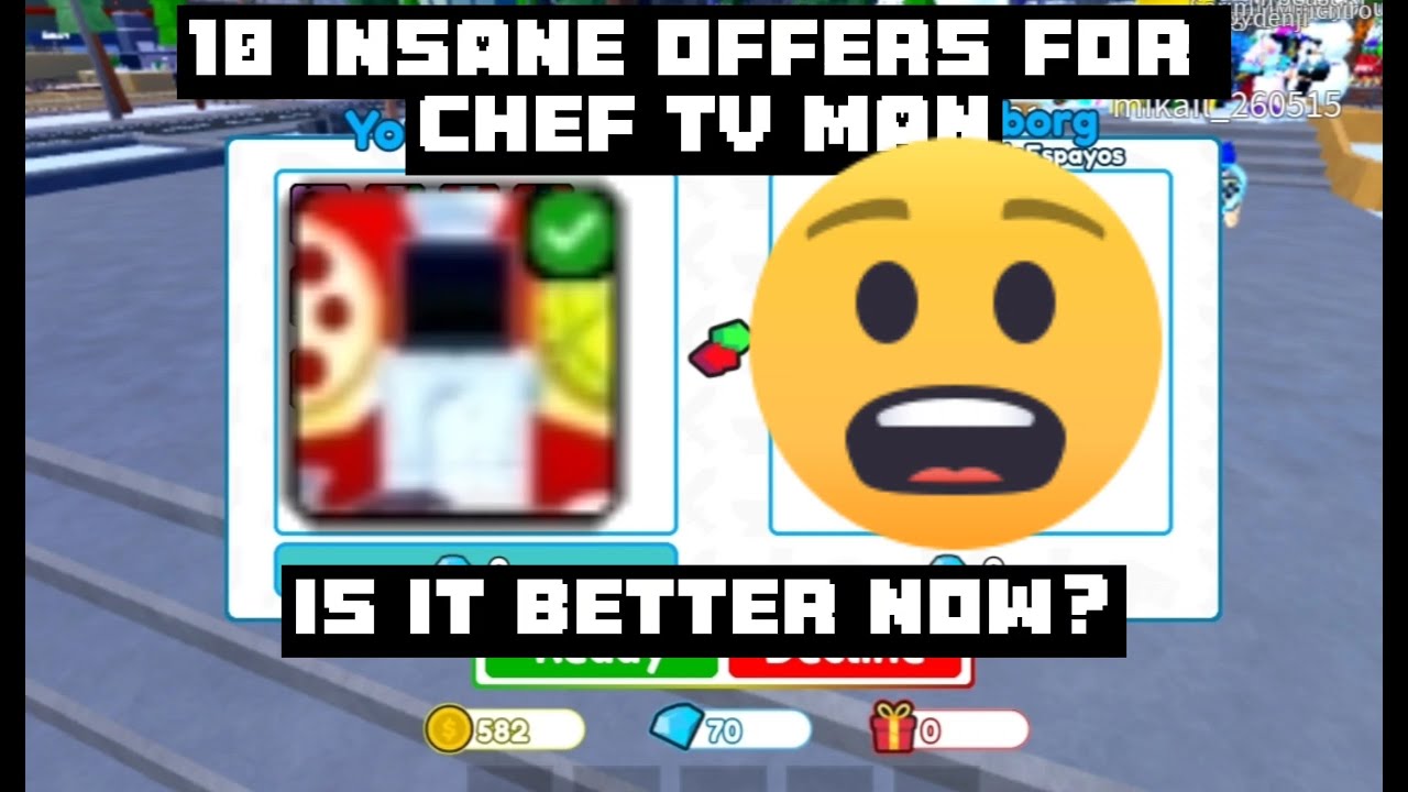 10 AMAZING OFFER FOR CHEF TV MAN😱😱😯 [TTD ROBLOX] [2023 CHRISTMASES ...
